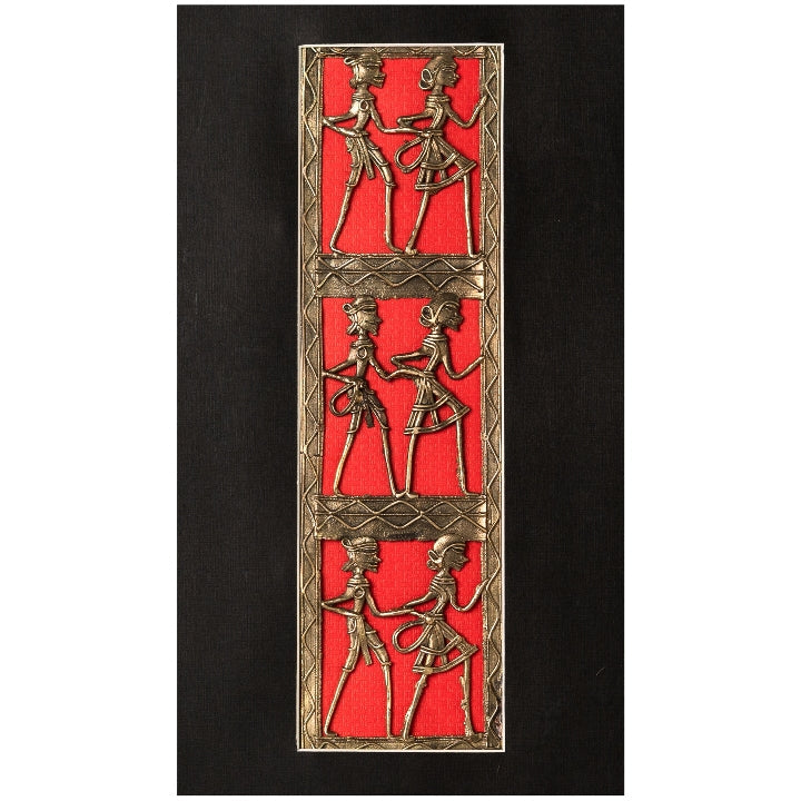 Handmade Dhokra Art Brass Figurine Wall Frame – Shambhavi Creations